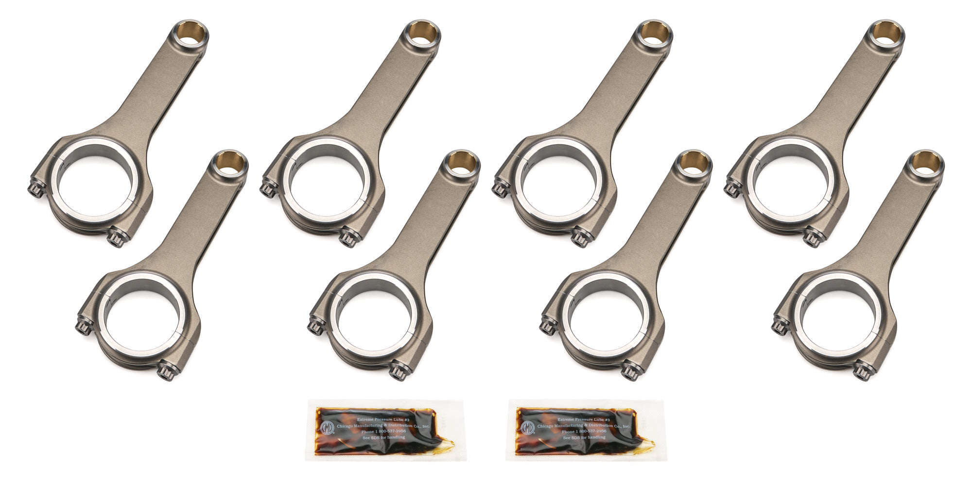 SBC 6.125 Forged Rods - 2.100 Pin Dia.